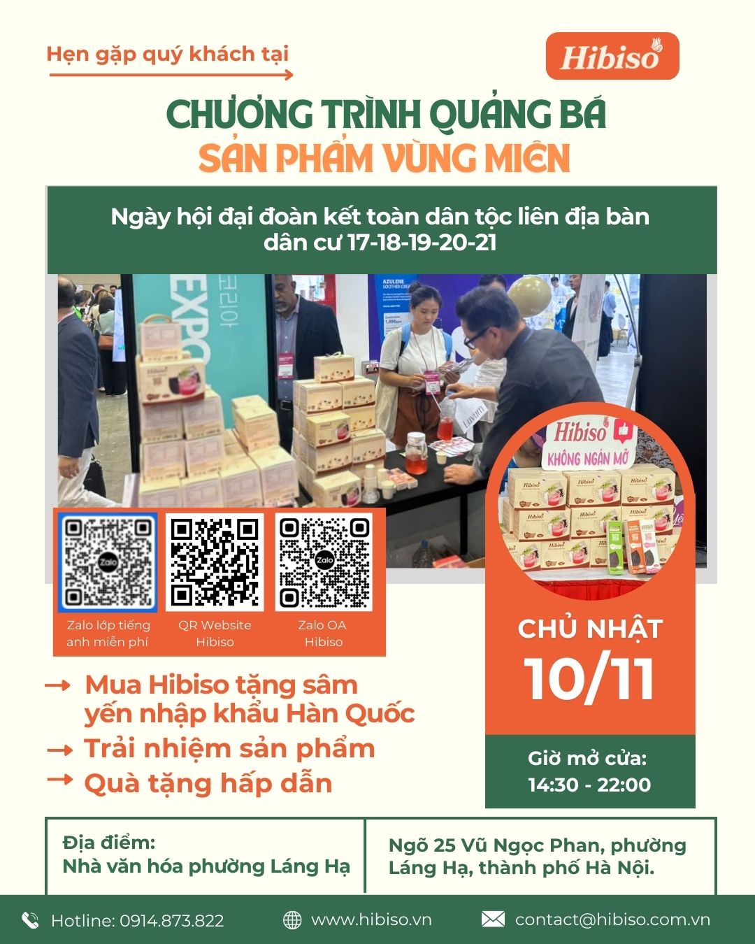 Chương trình quảng bá sản phẩm vùng miền - Hibiso