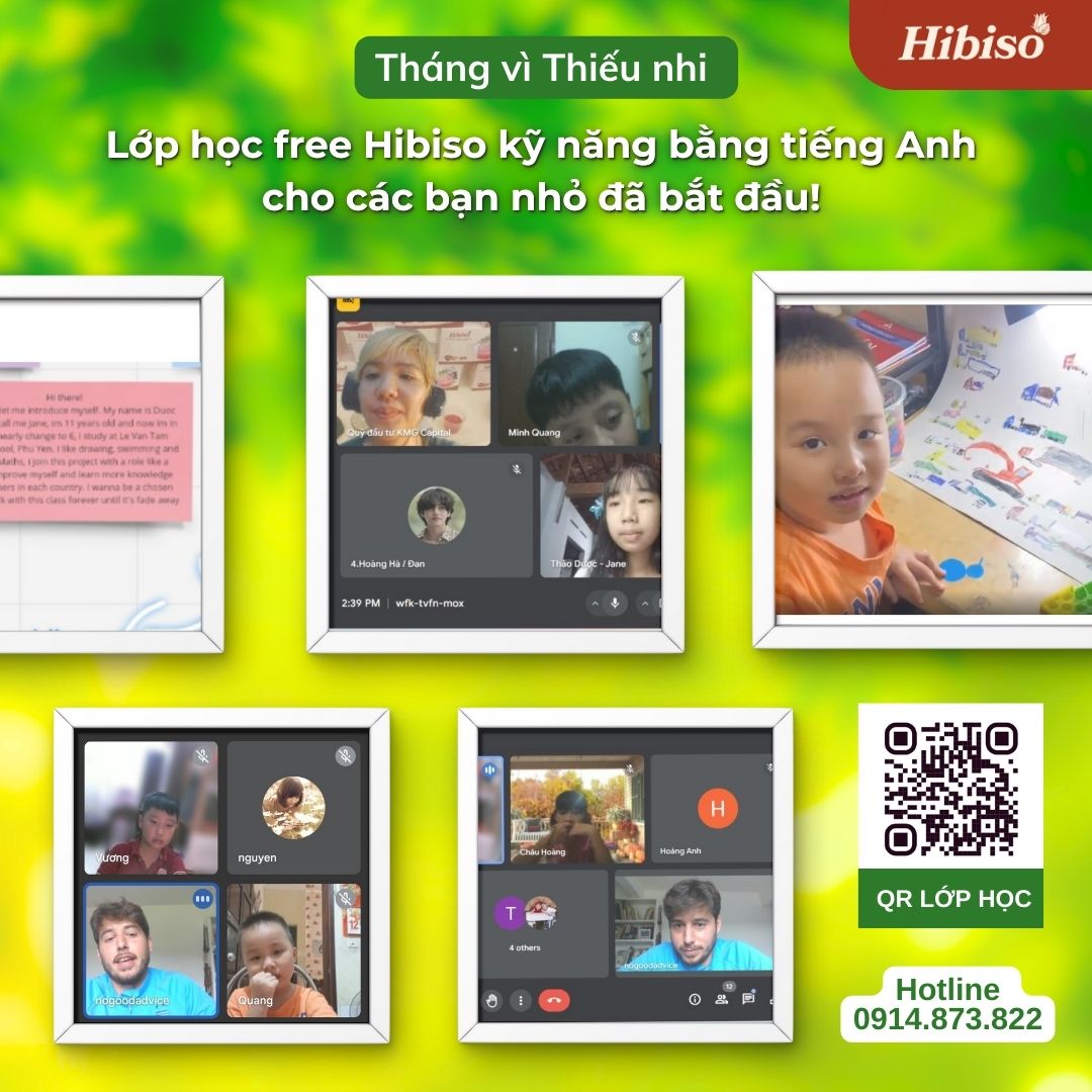 Hibiso Lan tỏa tri thức từ lớp học tiếng Anh miễn phí | Người tốt quanh ta - Hibiso
